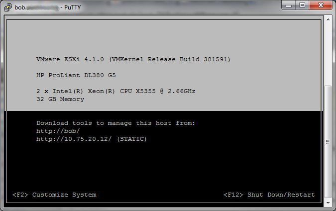 Access the ESXi Direct Console User Interface (DCUI) over SSH – vHersey – VCDX Two to the ...